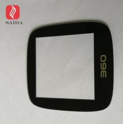 China 2.5D tempered Black glass cover lens for smart wearable watch for sale