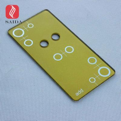 China Smart home touch screen control tempered switch cover glass panel 86*86mm in 3mm thickness for sale