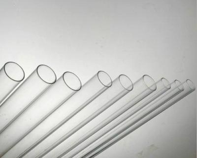 China OD diameter 30-80mm length 1200mm quartz glass tube for ozone tube heat resistant pyrex glass for sale