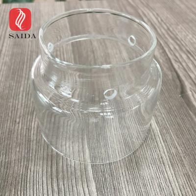 China Customized glass clock cover/shade and candle glass dome thickness 2.5mm for sale