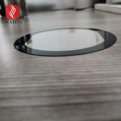 China Custom round shape 0.55mm strengthened glass cover for 5inch TFT LCD Display Capacitive Touch Panel for sale