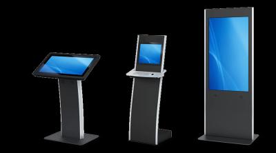 China custom 0.5mm -6mm tempered glass with silkscreen for 15-40inch Self-service Touch Screen Kiosk for sale