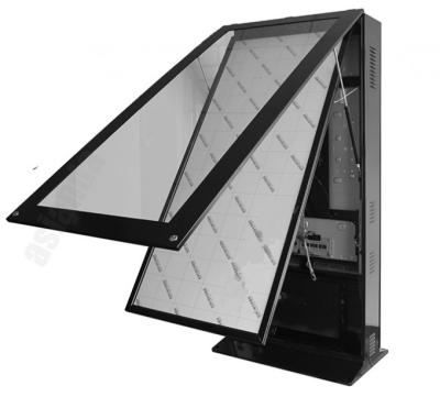 China custom 0.5mm 0.7mm  1.1mm 2mm strengthened glass for Transparent LCD Advertising Box Display for sale
