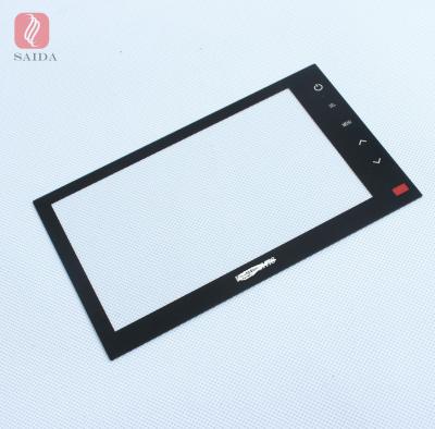 China custom 3mm heat strengthened tempered glass for 7inch car LCD monitor touch panel glass lens for sale