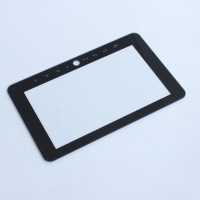 China custom tempered glass cover lens 0.7mm/1.1mm/2.0mm for 10.1