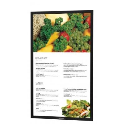 China Custom 49inch anti-glare protective front glass for LED outdoor digital display heat tempered with black silk printed for sale