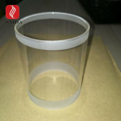 China 60mm 80mm diameter Custom sandblasted glass tube for cylinder candle holder 100mm for sale