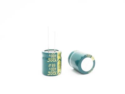 China 68UF400V tipo radial condensador de la luz del LED en venta