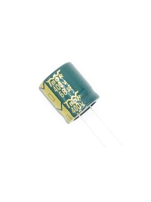China 68UF400V tipo radial condensador de la luz del LED en venta