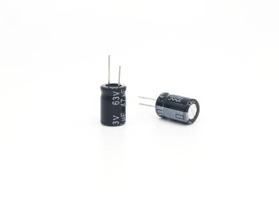 Cina 47UF63V grande capacità elettrolitica di alluminio miniatura dei condensatori 8x12mm in vendita