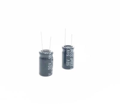Κίνα Ηλεκτρολυτικοί πυκνωτές 10X17MM αργιλίου SMR 220UF 50V ακτινωτοί προς πώληση