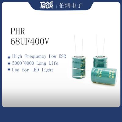 Cina ISO9001 18x30mm 5000 ore di condensatori elettrolitici 68UF 400V del cavo radiale in vendita