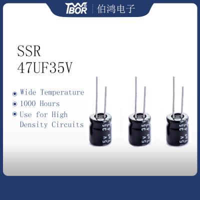 Cina ampia miniatura 6.3x7mm di cena del condensatore elettrolitico della parte radiale di temperatura 105C in vendita