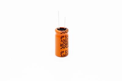 China Sinaasappel 22X45MM CFL-Aluminium Elektrolytische Condensator 120uF450V Te koop
