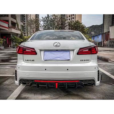 China Upgrade Facelift Body Kit PP Car Rear Bumper for Lexus 2006-2012 IS250 IS300 With Taillight Reflector Light for sale