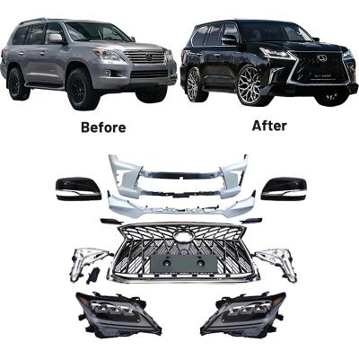 China Upgraded Old To New Body Kit Front Bumper And Grill For Lexus lx570 2008-2015 Upgrade To 2018 Model for sale