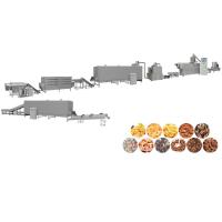 China SS304 Corn Chips Making Machine 300kg/H Twin Screw Extruder Grain Processing Equipment for sale