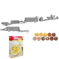 China Corn Puffed Snack Extruder 200kg/h Twin Screw Puffing Machine for Corn Chips for sale