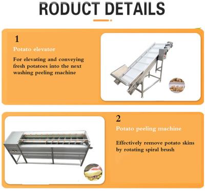 Cina Patatina fritta Chips Production Line 100kg/H 380V dello SpA in vendita