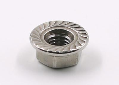 China Stainless Steel A2 M3-M24 DIN6923 Hex Flange Nuts with Serrations for sale