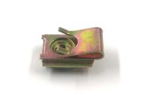 China High Strength M6 Cage Nuts Round Holes Yellow Zinc Plated for Power Distribution Boxes for sale