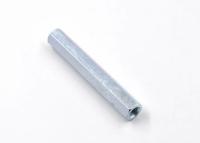 China M10 Zinc Plated Long Hexagon Coupling Nuts with Two Holes Mild Steel for sale