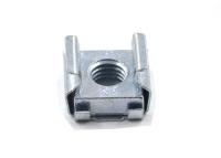 China M6 Cage Nuts Round Holes 65Mn Steel Yellow Zinc Plated for Power Distribution Boxes for sale