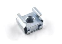China M6 Cage Nuts Round Holes 65Mn Steel Yellow Zinc Plated for Power Distribution Boxes for sale