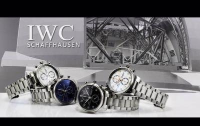 China IWC Schaffhausen Chrono Quartz Men's Watches 316L Case And Bracelet for sale