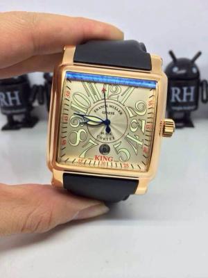China FRANCK MULLER KING CONQUISTADOR 10000 K CC Automatic Men Watch 18K Gold Case for sale