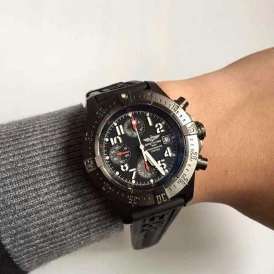 China Breitling SUPER AVENGER Chronogram PVD Black Case With Black Dial Watch for sale