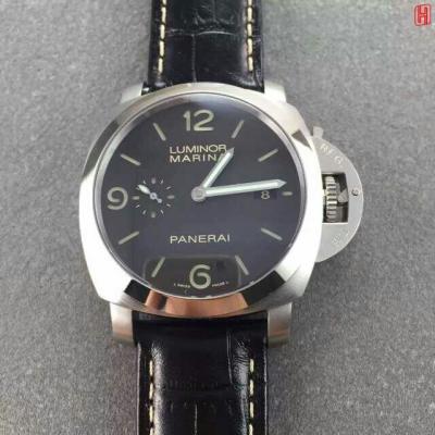 China Panerai LUMINOR 1950 Series PAM00312 Automatic Black Leather Strap watch for sale