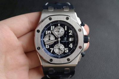 China AP ROYAL OAK OFFSHORE Series Chronogram Second @12 Full Blue Style Blue Dial and Leather W for sale