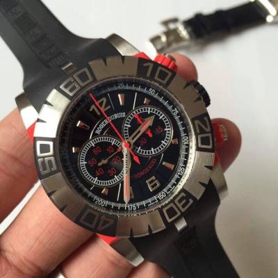 China Roger Dubuis EASYDIVER Series Automatic Black Rubber Watch for sale