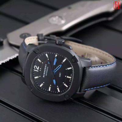 China Wholesale Buberry GMT Automatic PVD Case Me Leather Strap Wtahes for sale