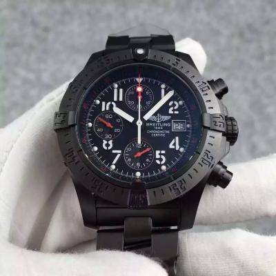 China Breitling AVENGER Chrono 7750 Automatic PVD Black Case and Bracelet 45mm Watch for sale
