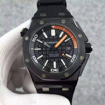 China AP ROYAL OAK OFFSHORE 15707 Automatic 3120 Ceramic Case titanium Back & Clasp Watch Black for sale