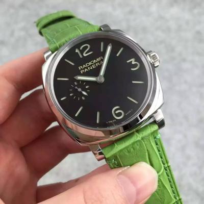 China Panerai RADIOMIR 1940 PAM574 3days Hand Wound P1000 Watch with Green Leather Strap for sale
