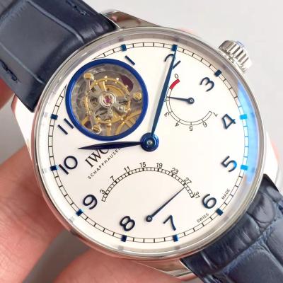 China IWC Schaffhuasen 7 days power reserve Cal.51900 automatic tourbillon mechanical watches for sale