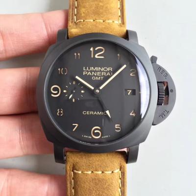 China Panerai LUMINOR PAM00441 GMT Automatic P9001 Ceramic Watches for sale