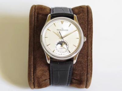 China Jaeger Lecoultre Master Ultra Thin Moonphase SS/LE White ZF 1:1 MY9015 - JL001B for sale