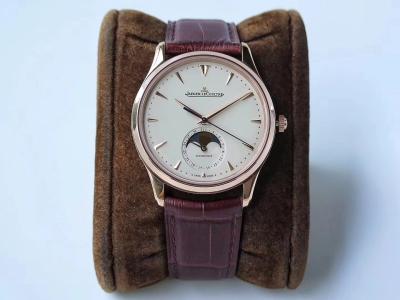 China Jaeger Lecoultre  Master Ultra Thin Moonphase RG/LE White ZF 1:1 MY9015 - JL002A for sale