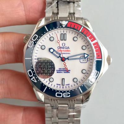 China Omega Seamaster Commander 007 SS/SS White URF MY8205 Mod - OMG1001C for sale