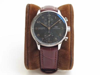 China IWC Portuguese Chrono SS/LE Gray Dial Gray Subdails ZF V2 A79350 - IWC001C for sale
