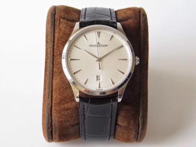 China Jaeger Lecoultre Master Ultra Thin Date SS/LE White ZF 1:1 MY9015 Mod - JL003 for sale