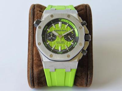 China AP Royal Oak Offshore Diver Chrono SS/RU Green JF A3126 - AP009B for sale