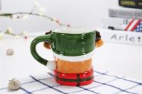 China Ceramic 301ml 400ml 10 Oz Christmas Deer Mug for sale