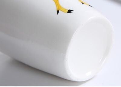 China Haan 9cmx11cm 3D Ceramische Mokken van de Koffieopslag Te koop