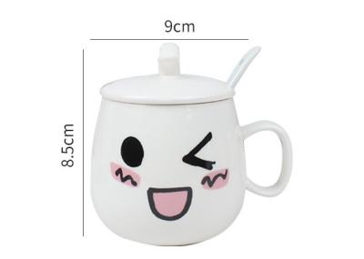 Cina Tazza ceramica di stampa di espressione della tazza delle tazze di colore su ordinazione ceramico alla moda del regalo in vendita