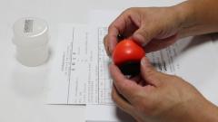 Wholesale Pear Shape Privacy Confidential Stamp, Roller Data Protection Cover Stamper for Office